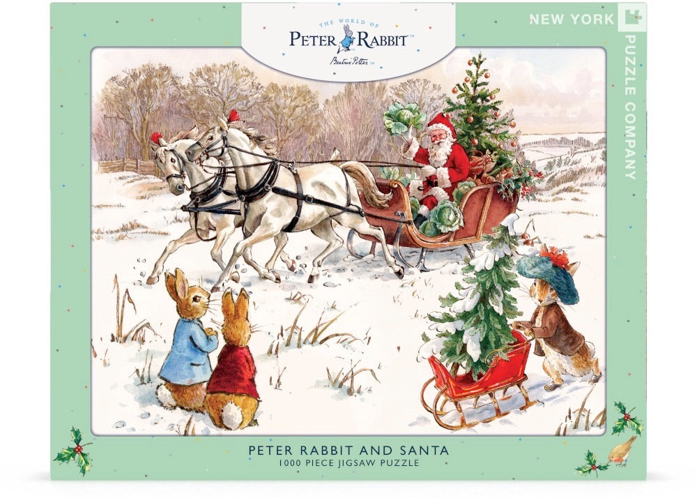 Peter Rabbit and Santa - 1000 Piece Beatrix Potter Jigsaw Puzzle – New ...