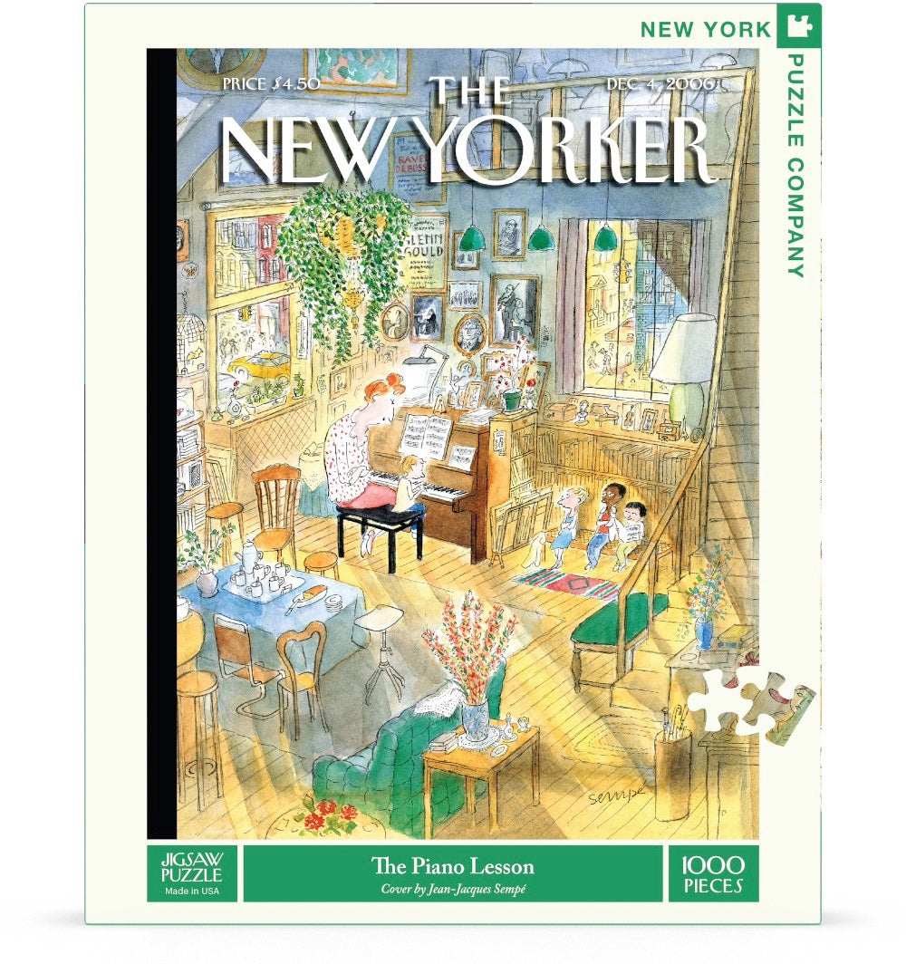 The Piano Lesson - 1000 Piece New Yorker Jigsaw Puzzle – New York Puzzle Company