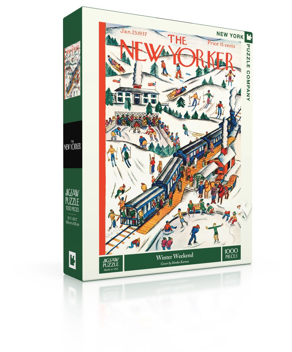 Winter Weekend - 1000 Piece New Yorker Jigsaw Puzzle – New York Puzzle Company